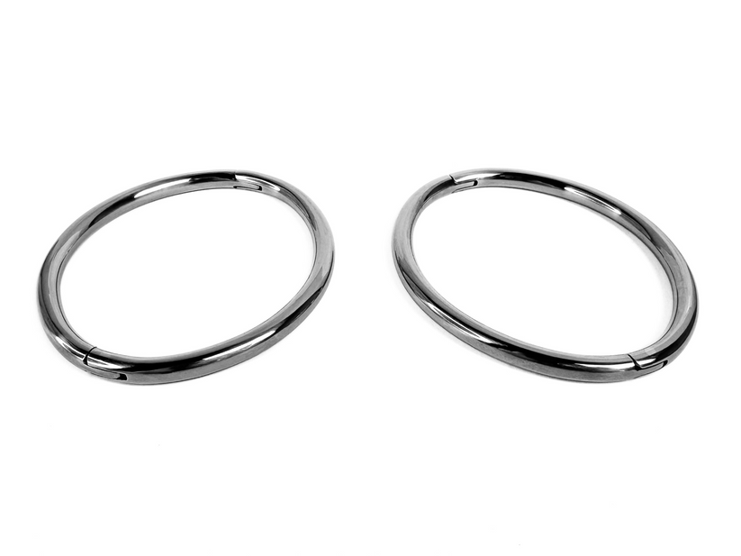 6mm Locking Polished Titanium Eternity Cuffs – Clawfoot Productions