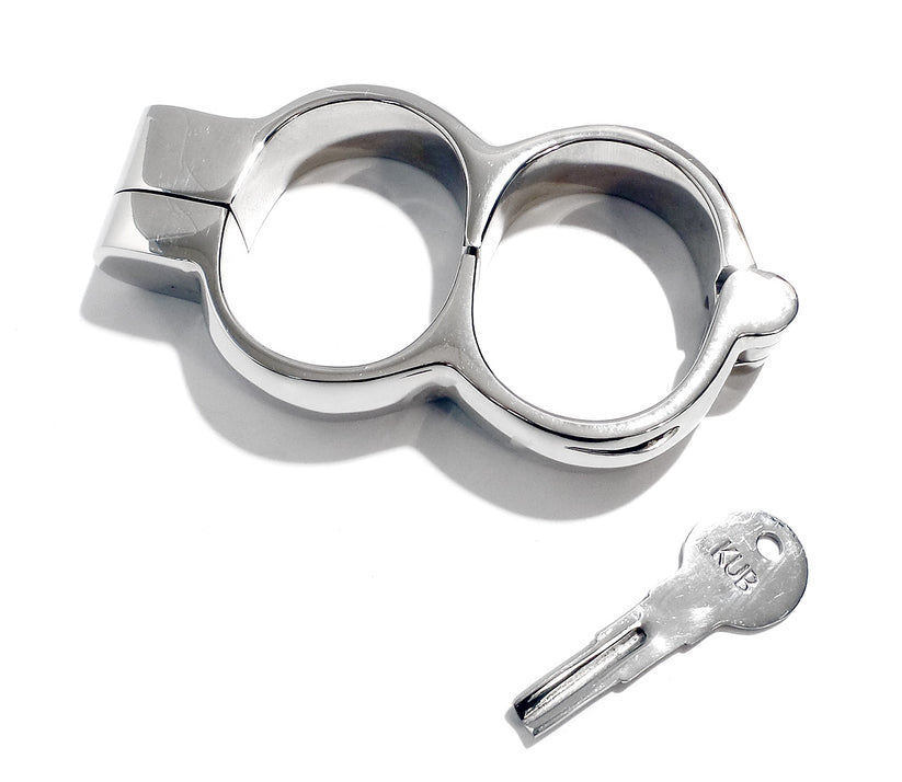 KUB Irish-8 HandCuffs with Snap Shut Quick Release Hamburg Lock Nickel ...