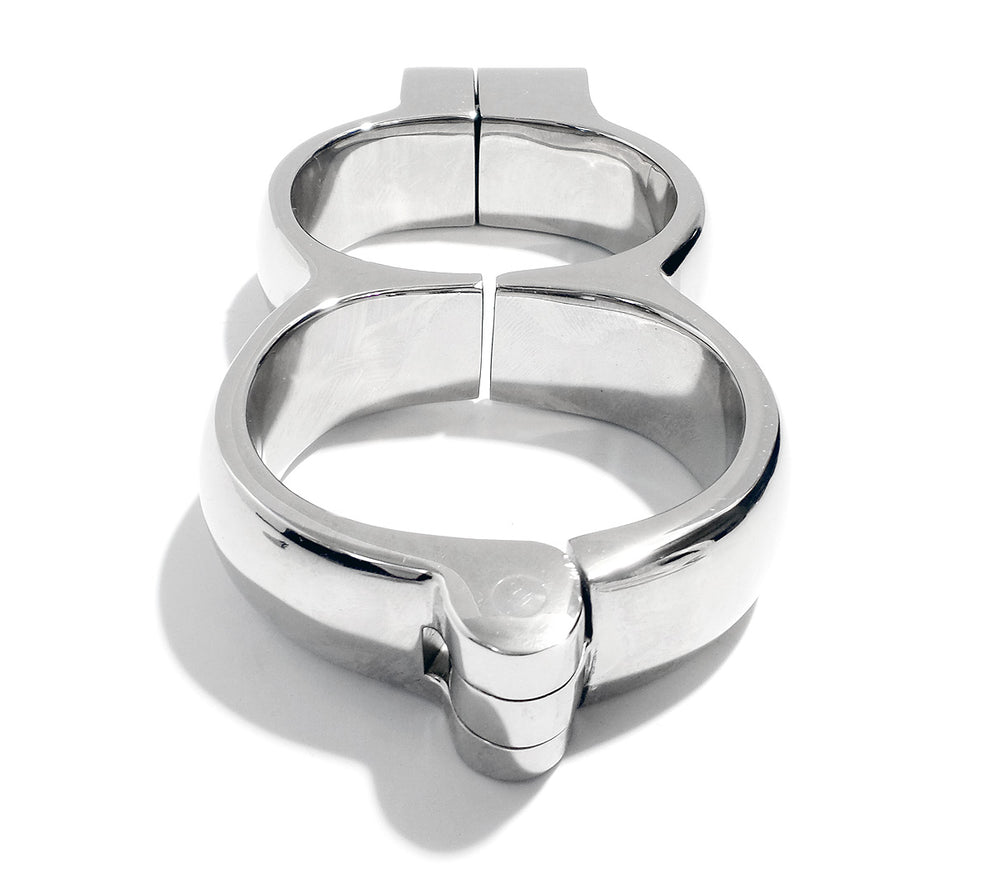 KUB Irish-8 HandCuffs with Snap Shut Quick Release Hamburg Lock Nickel ...